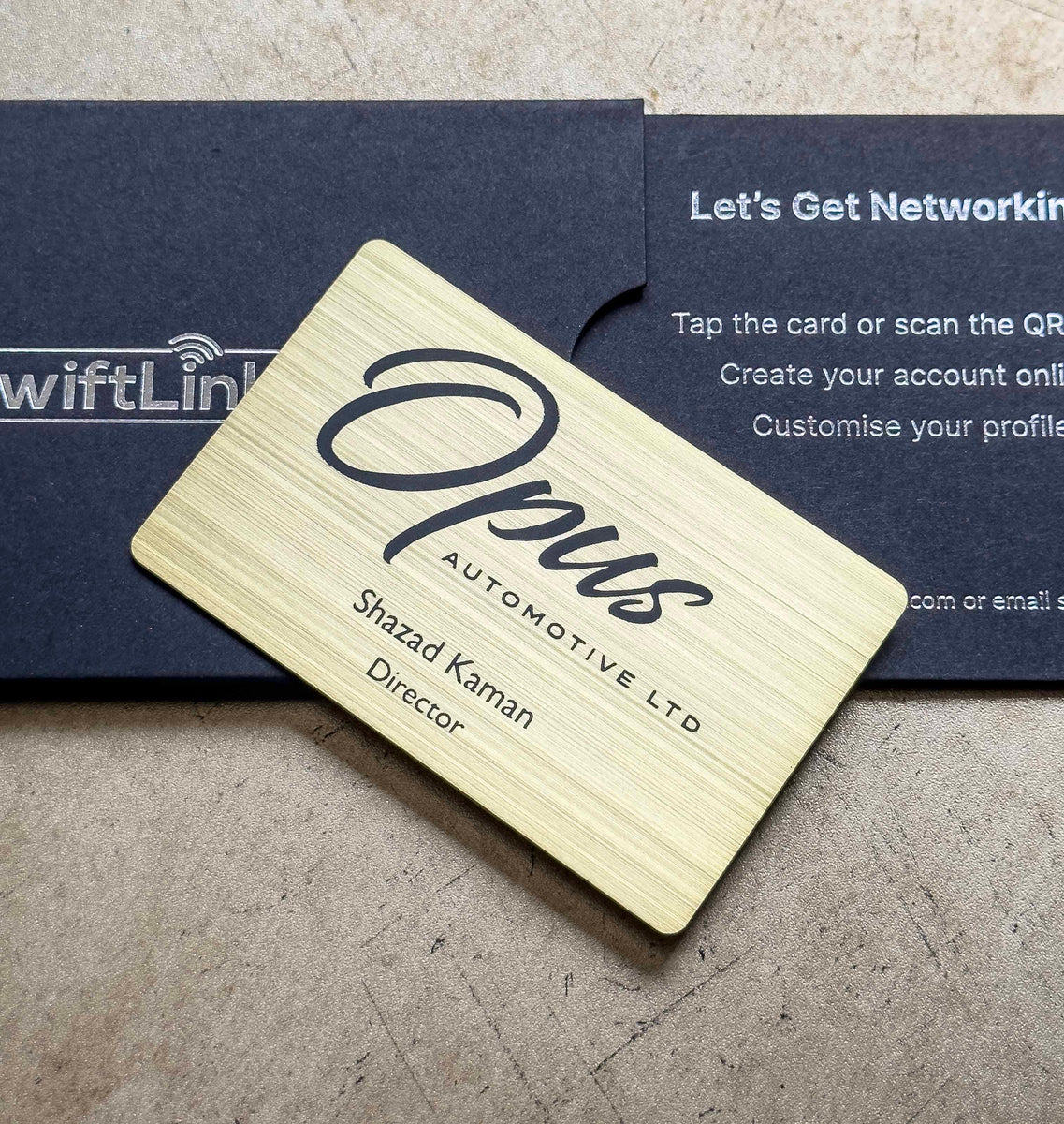 Exclusive Metal | NFC Business Card | Custom Branded | Radiant Gold ...