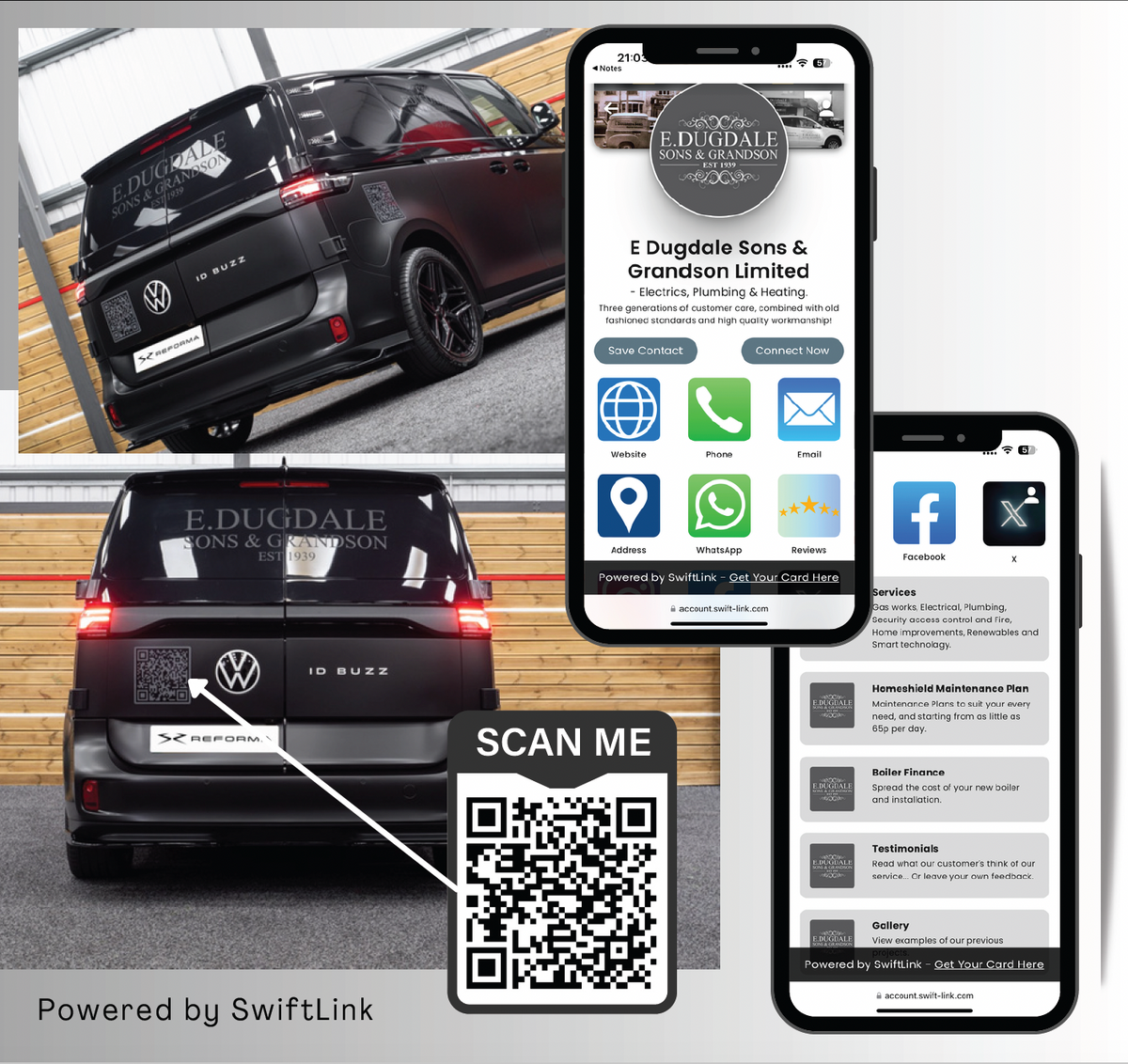 Done For You Digital Profile + 3x Printed QR Codes – SwiftLink
